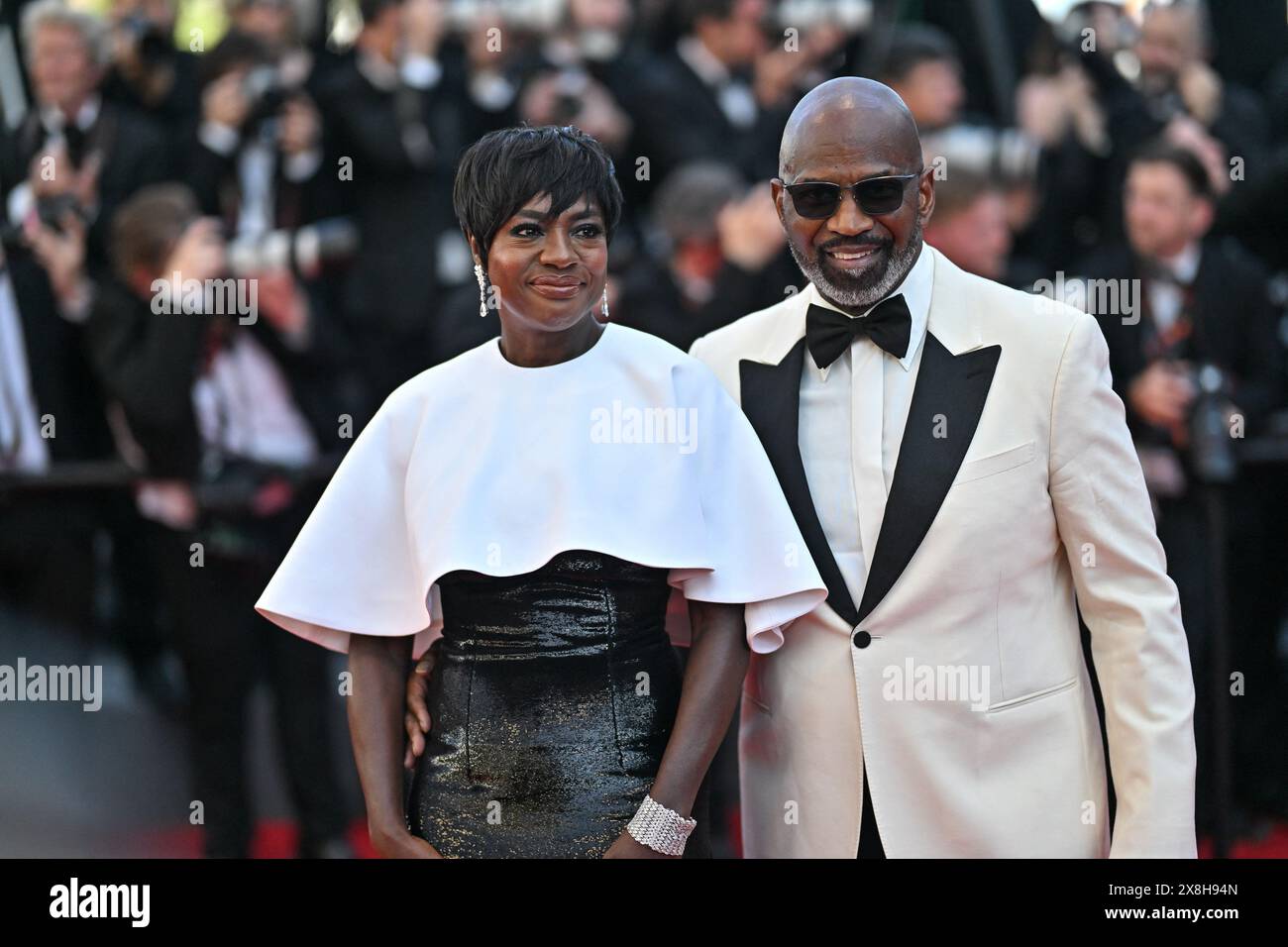 Cannes, France. 25th May, 2024. Viola Davis, Julius Tennon at the ...