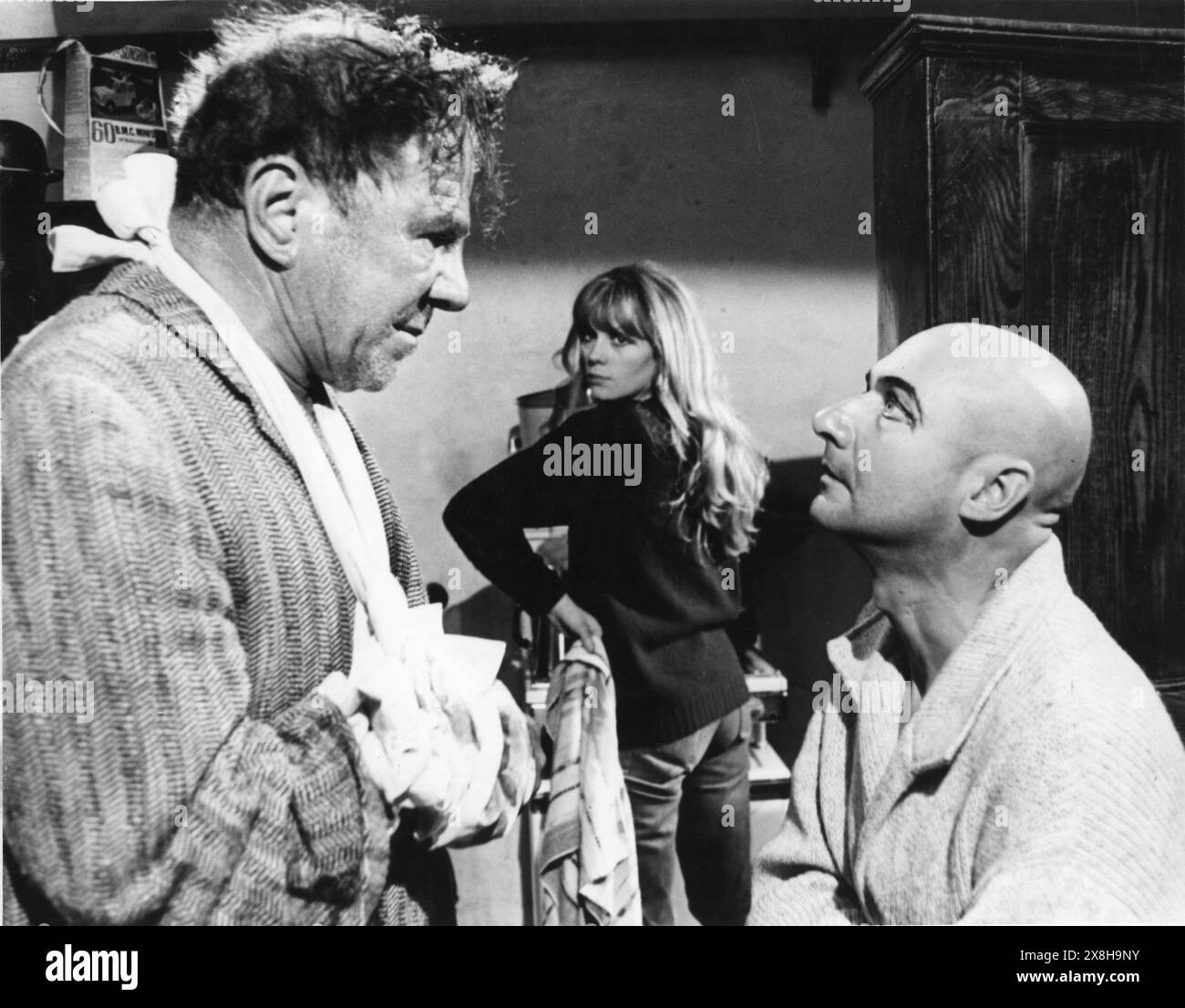 LIONEL STANDER, French actress FRANCOISE DORLEAC and DONALD PLEASANCE ...