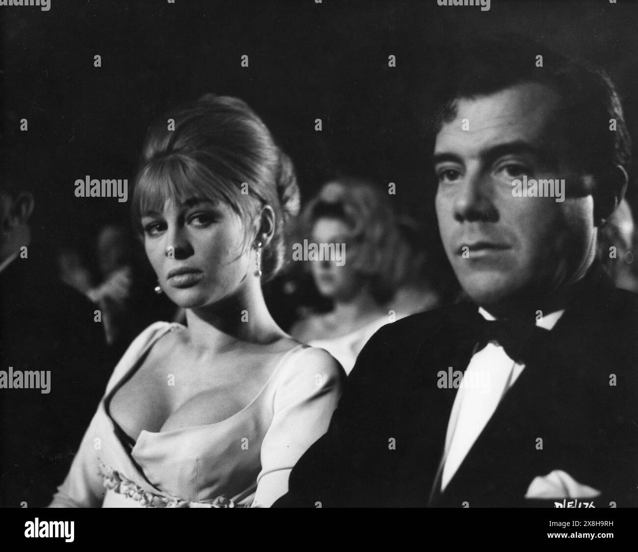 DIRK BOGARDE and British Actress JULIE CHRISTIE in a scene from DARLING 1965 Director JOHN ...