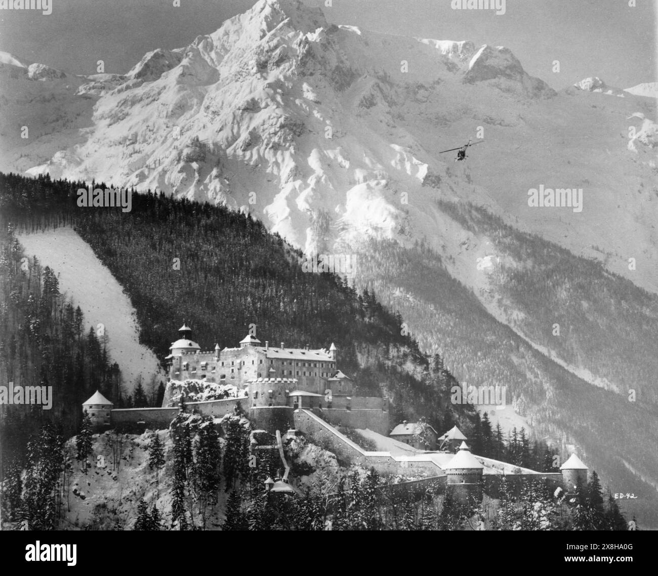 Burg Hohenwerfen castle in Werfen, Austria used as Schloss Adler for ...