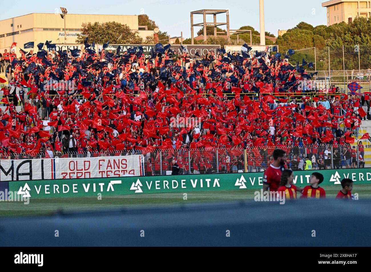 Sassari, Italy. 25th May, 2024. Coreografia, Tifosi, Fans of Sef Torres ...