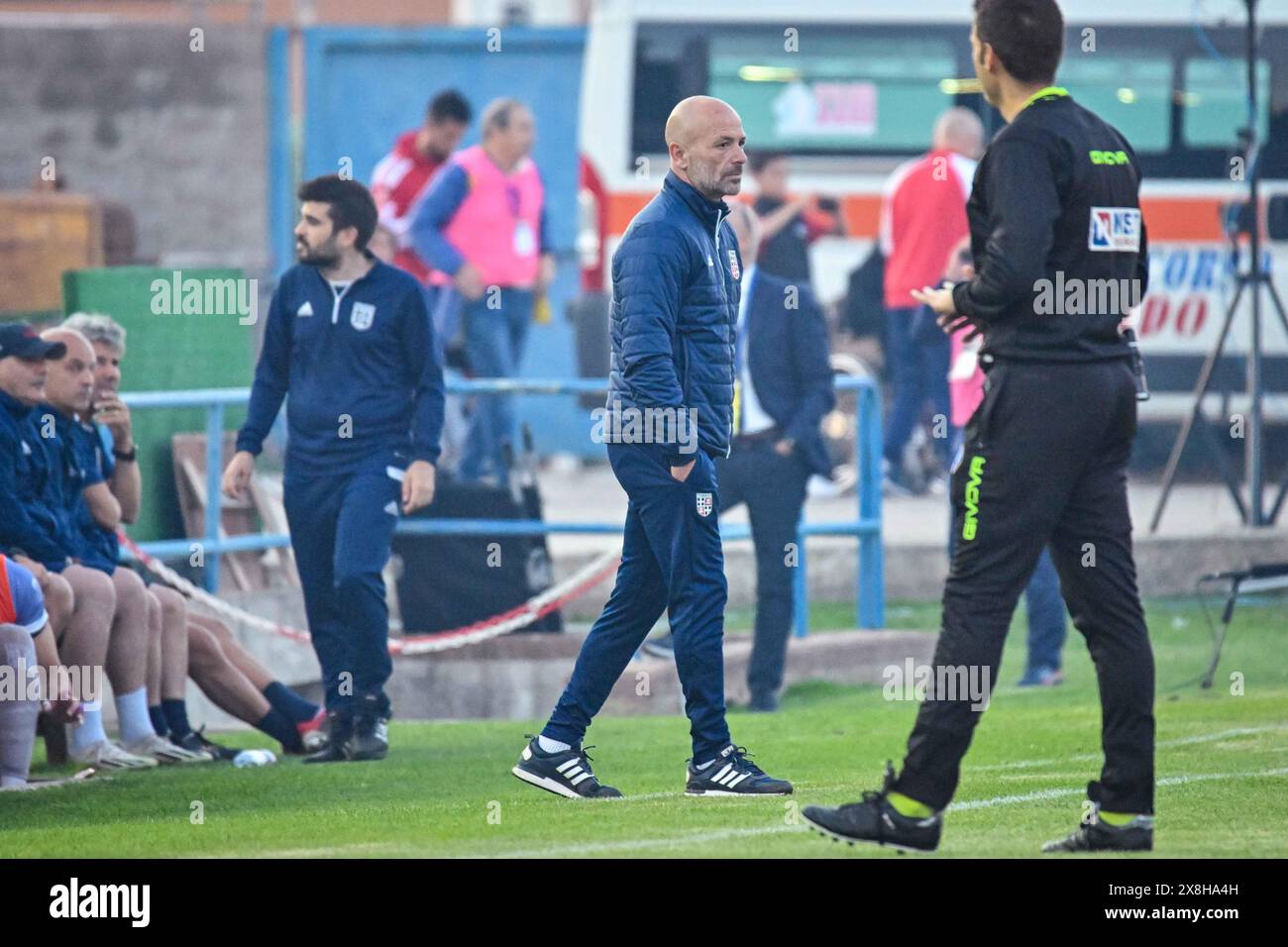 Sassari, Italy. 25th May, 2024. Alfonso Greco Mister of Sef Torres ...