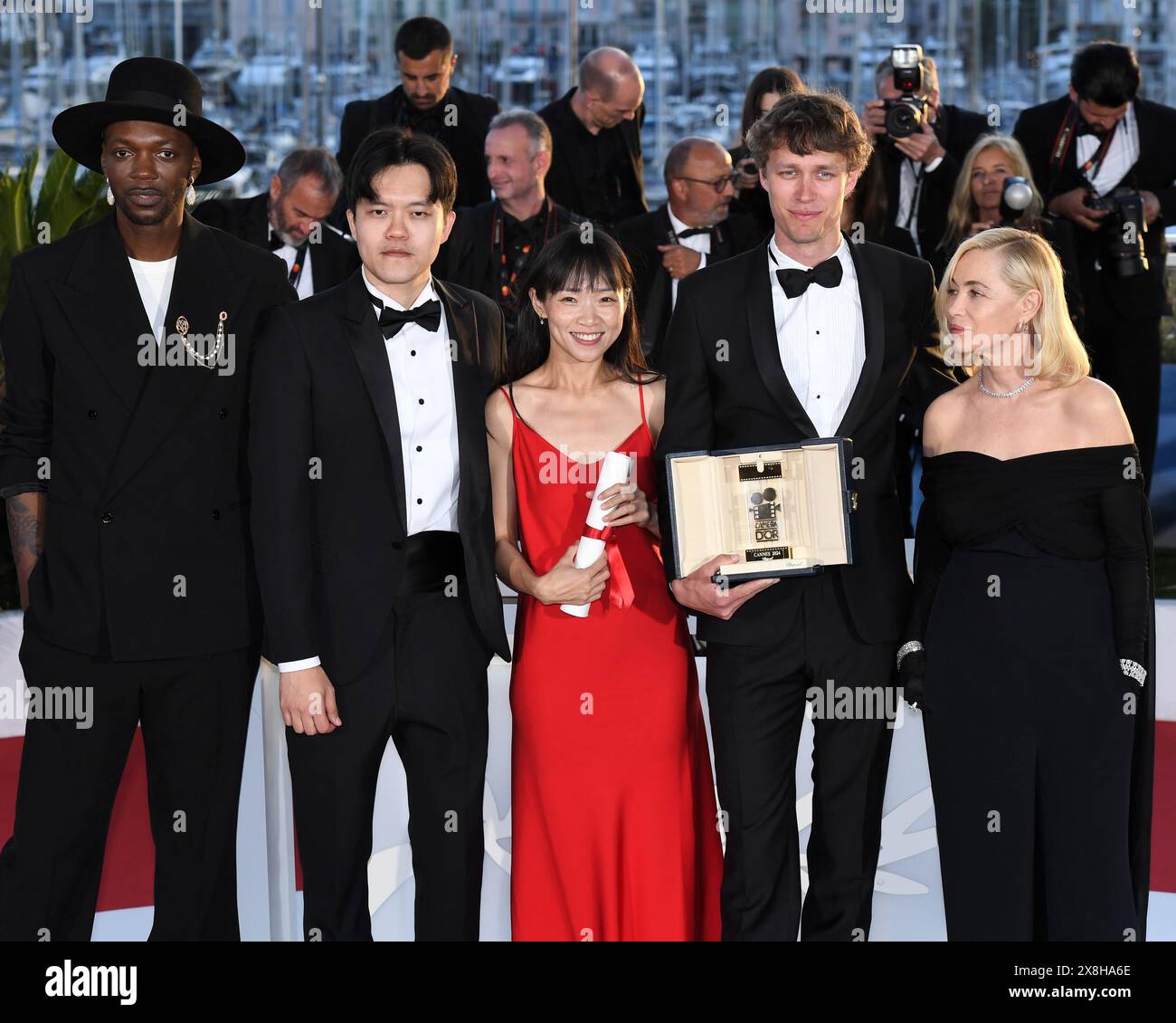 Cannes, 77th Cannes Film Festival 2024, Palme D'Or Winners Photocall Pictured: Baloji, Chiang ...