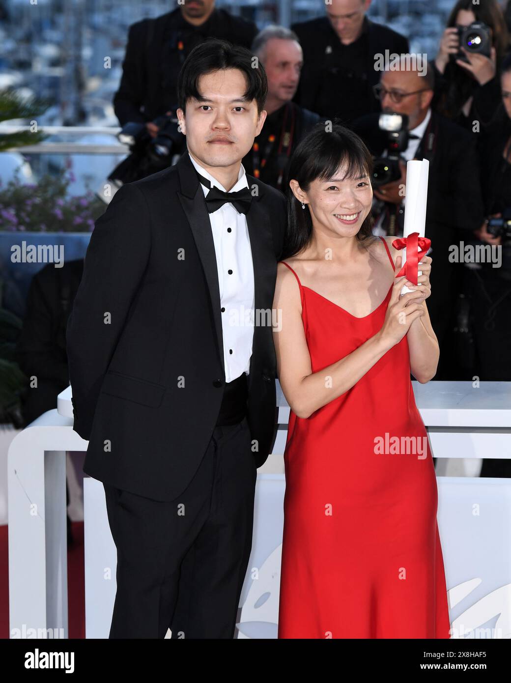 Cannes, 77th Cannes Film Festival 2024, Palme D'Or Winners Photocall Pictured: Chiang Wei Liang ...