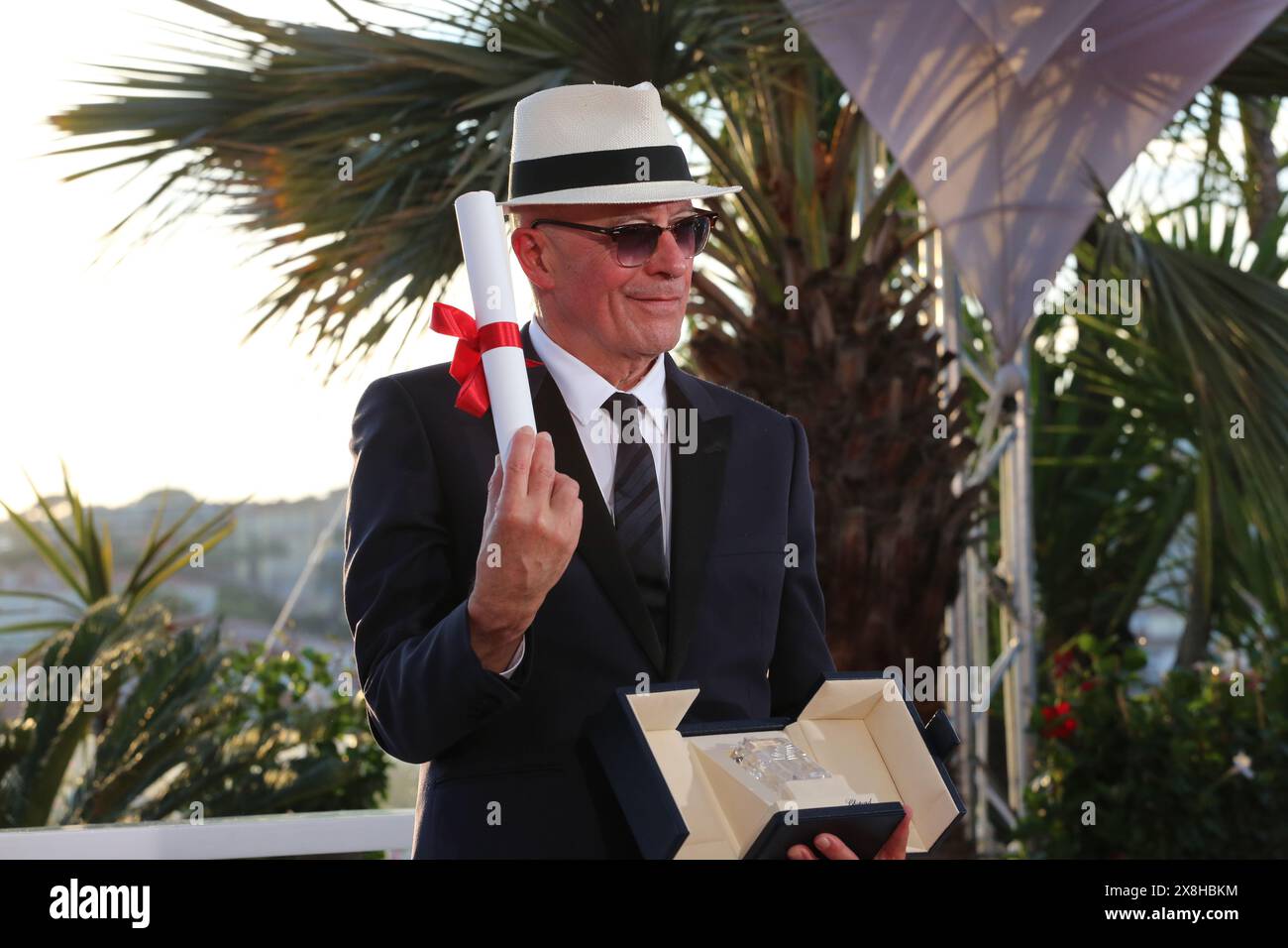 Cannes, France. 25th May, 2024. Director Jacques Audiard wins the Jury ...