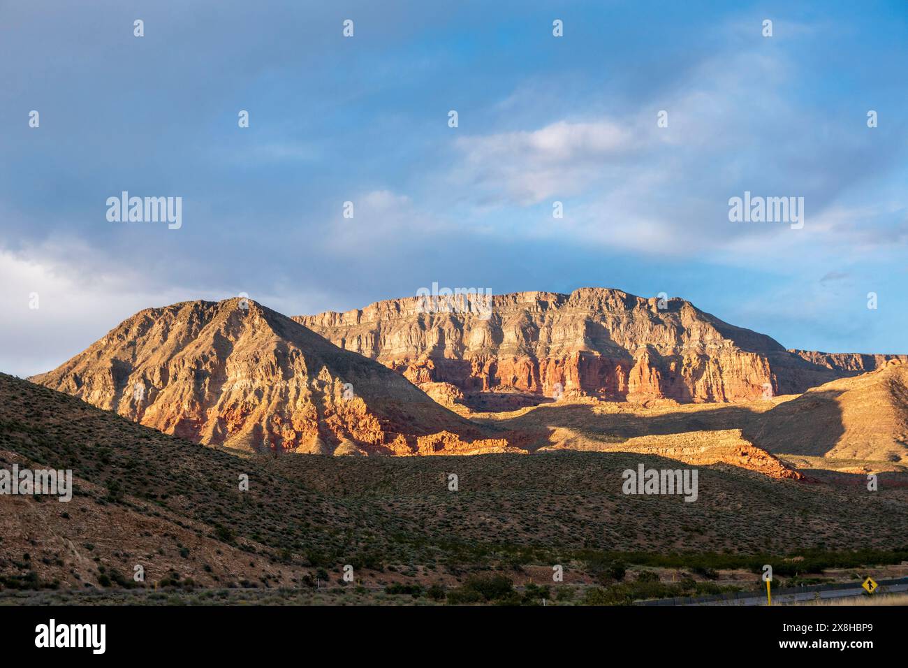 The road through the Virgin River Gorge into St. George, UT, is a ...