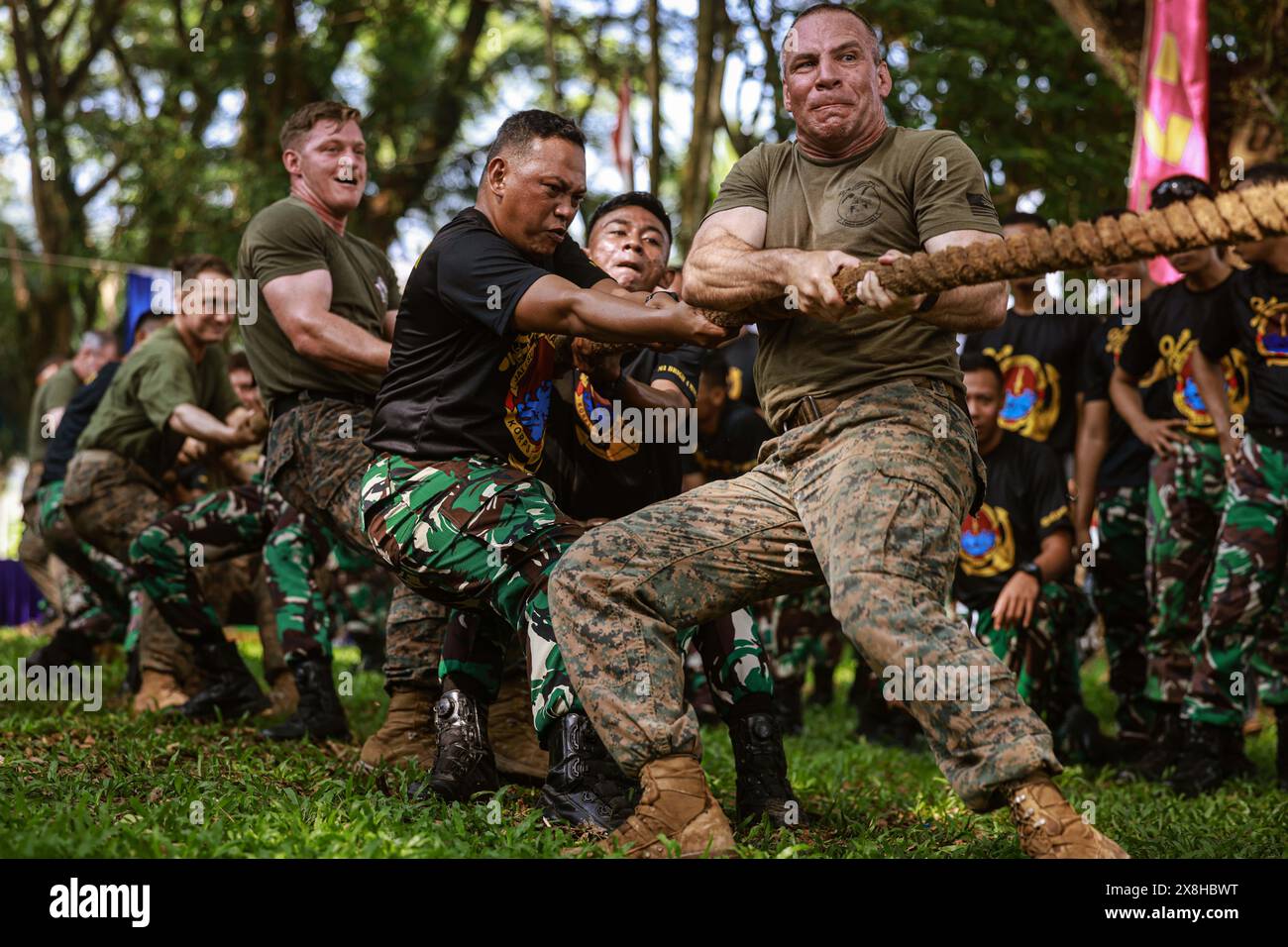 May 19, 2024 - Indonesia - U.S. Marine Corps Col. Sean Dynan, right ...