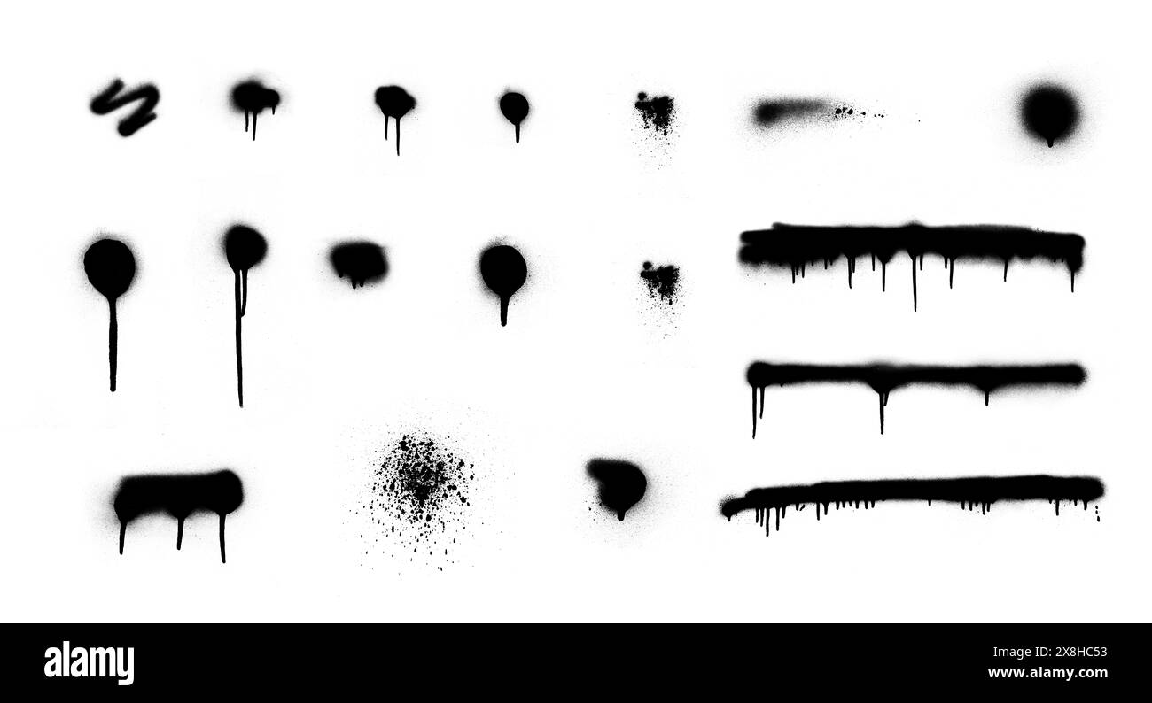 Graffiti art spray splatters hi-res stock photography and images - Alamy