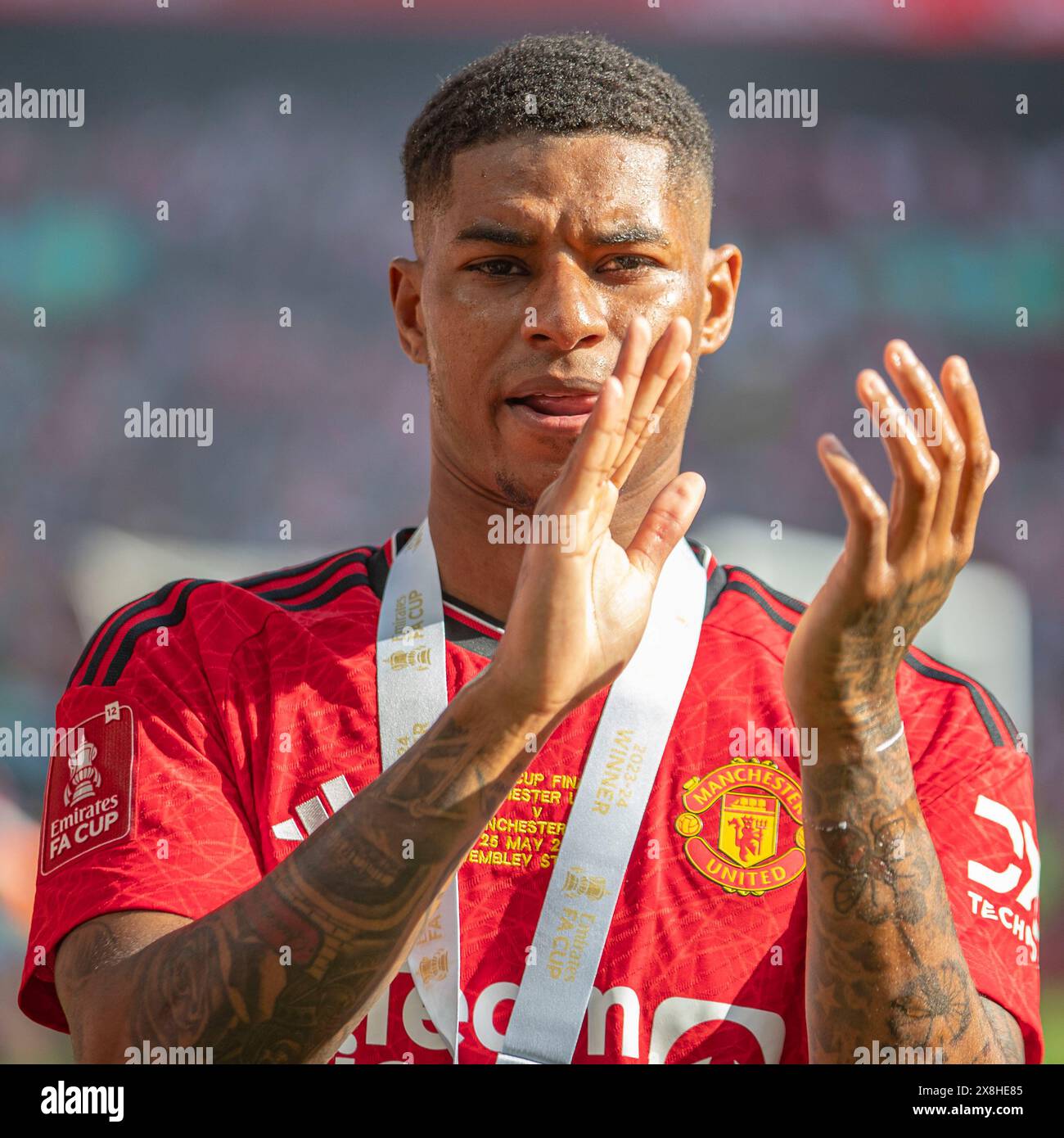 Marcus Rashford #10 of Manchester United during the FA Cup Final ...