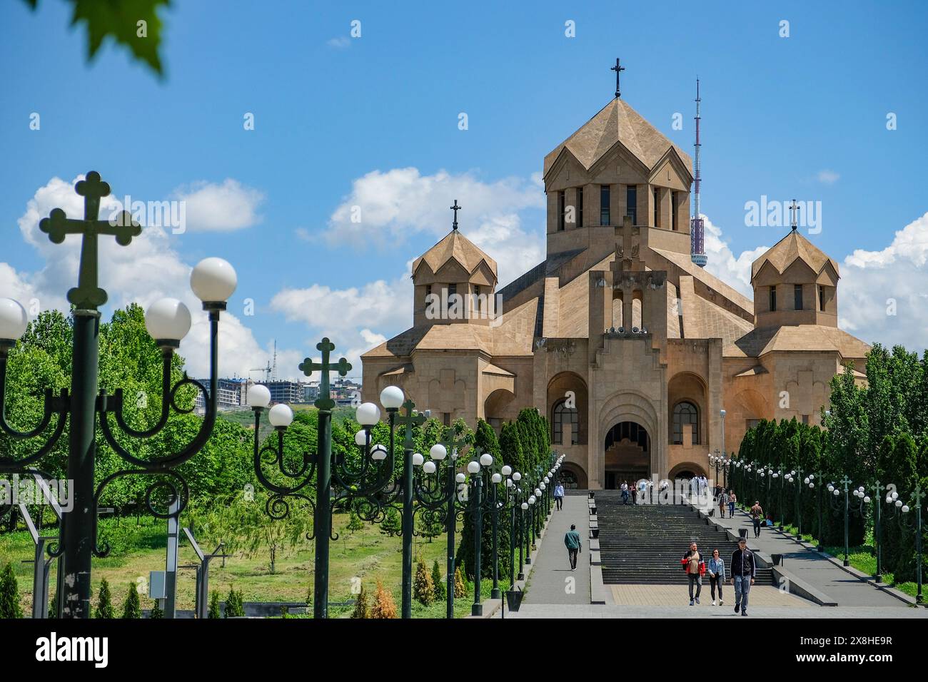 Yerevan, Armenia - May 16, 2024: The Saint Gregory the Illuminator Cathedral also known as the ...