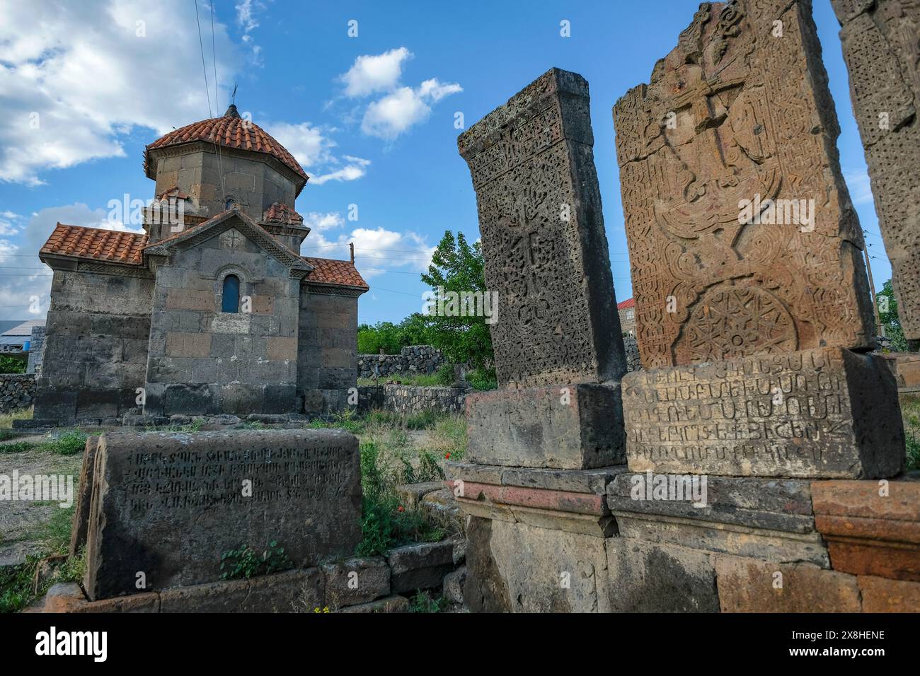 Ashtarak, Armenia - May 21, 2024: Karmravor Church also known as the ...