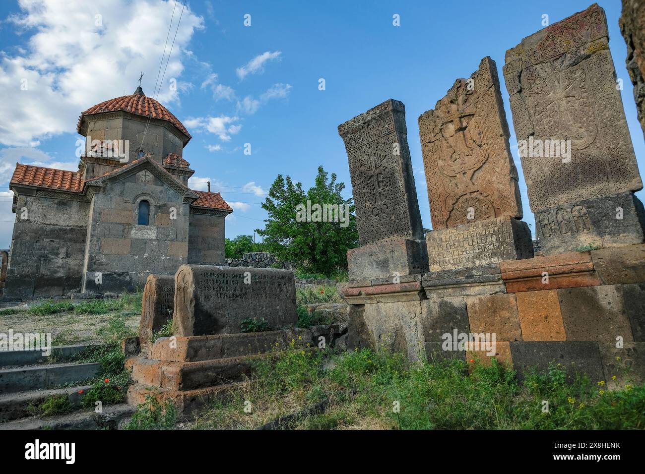 Ashtarak, Armenia - May 21, 2024: Karmravor Church also known as the ...