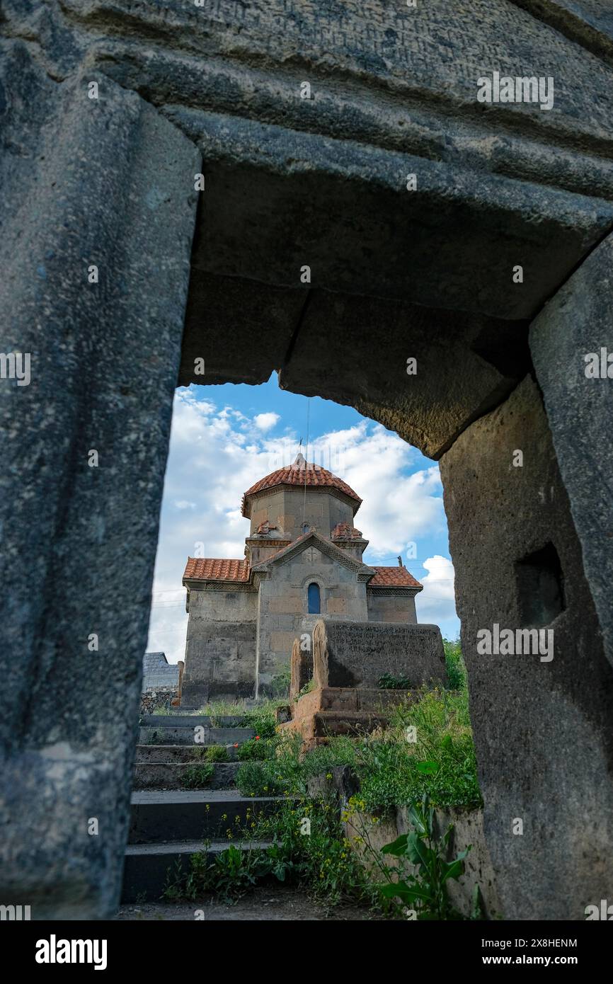 Ashtarak, Armenia - May 21, 2024: Karmravor Church also known as the ...