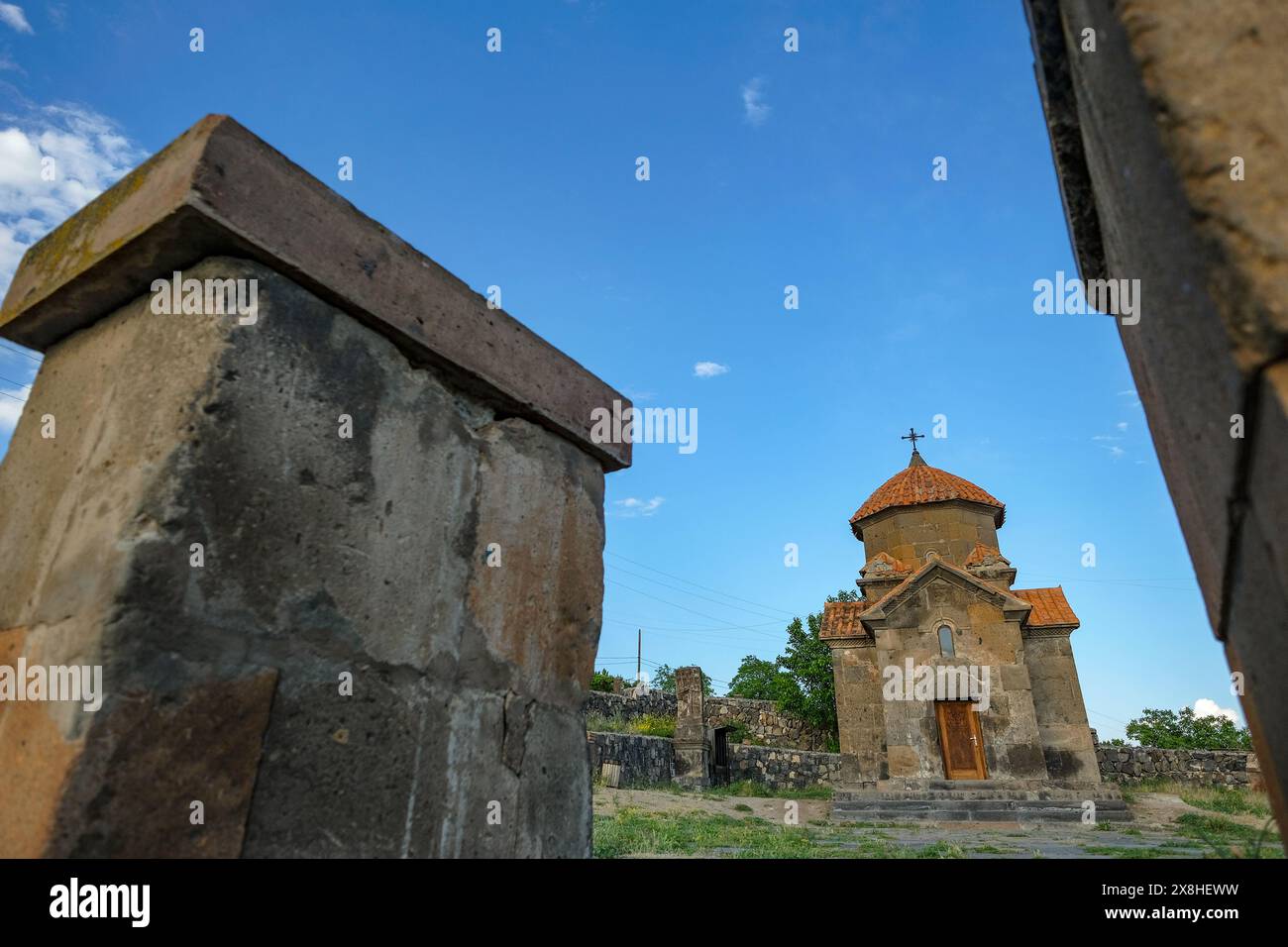 Ashtarak, Armenia - May 21, 2024: Karmravor Church also known as the ...