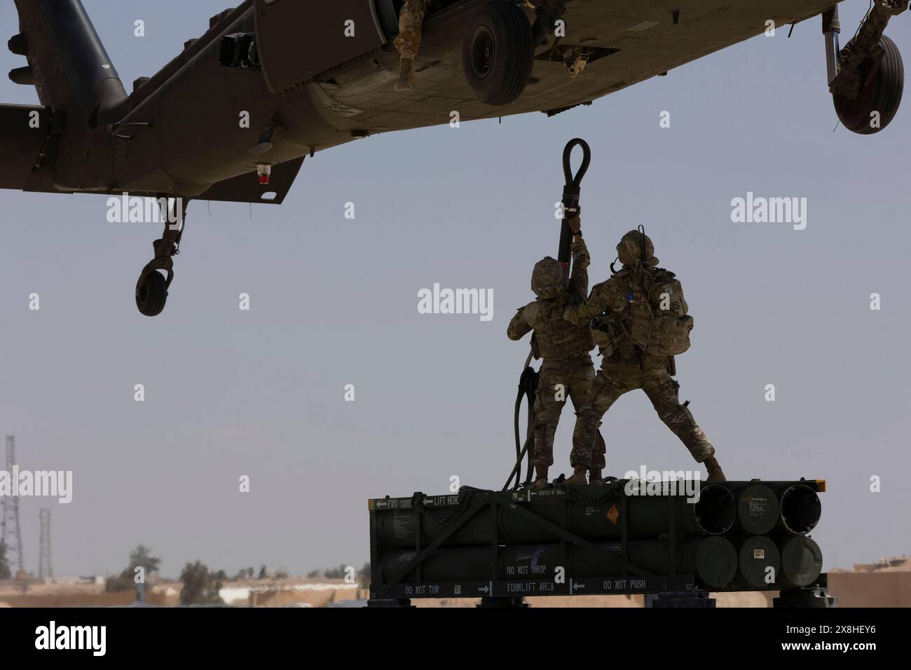 May 14, 2024 - Jordan - U.S. soldiers, assigned to Task Force Hurricane ...