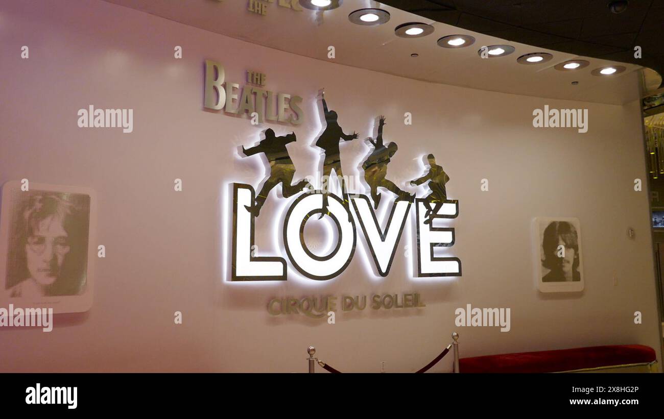 Las Vegas, Nevada, USA 14th May 2024 Cirque Du Soleil The Beatles Love ...