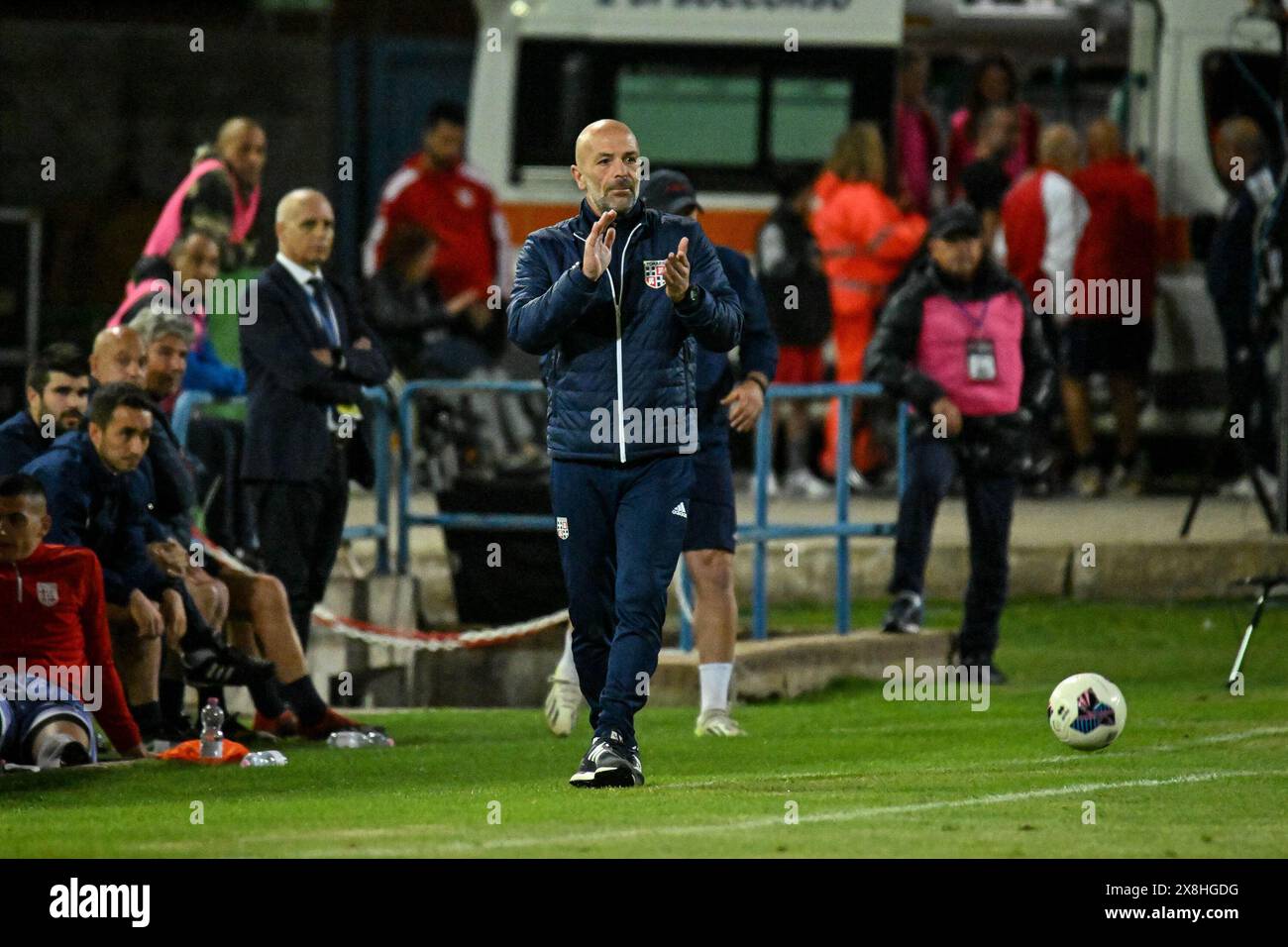Sassari, Italy. 25th May, 2024. Alfonso Greco Mister of Sef Torres ...