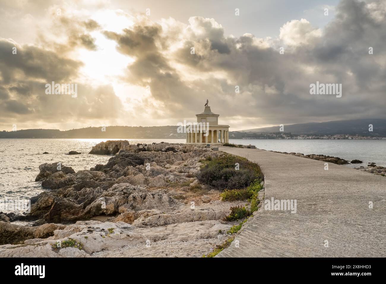 Lighthouse of Saint Theodore, Argostoli, Kefalonia island, Greece Stock ...