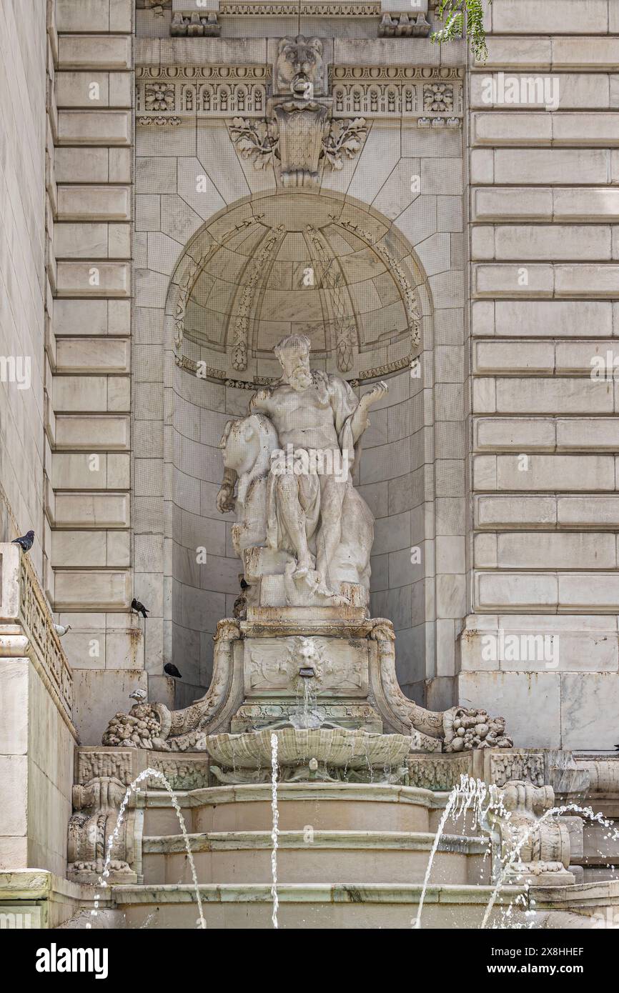 New York, NY, USA - August 2, 2023: New York Public Library Building ...