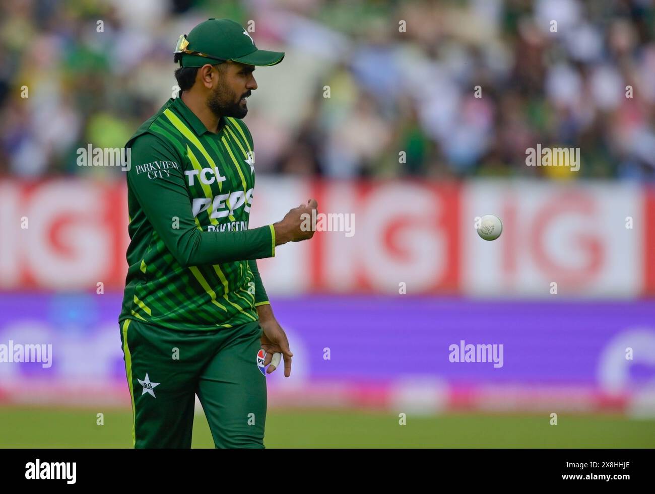 Birmingham England : May -25-2024 : Babar Azam (c) of Pakistan during ...