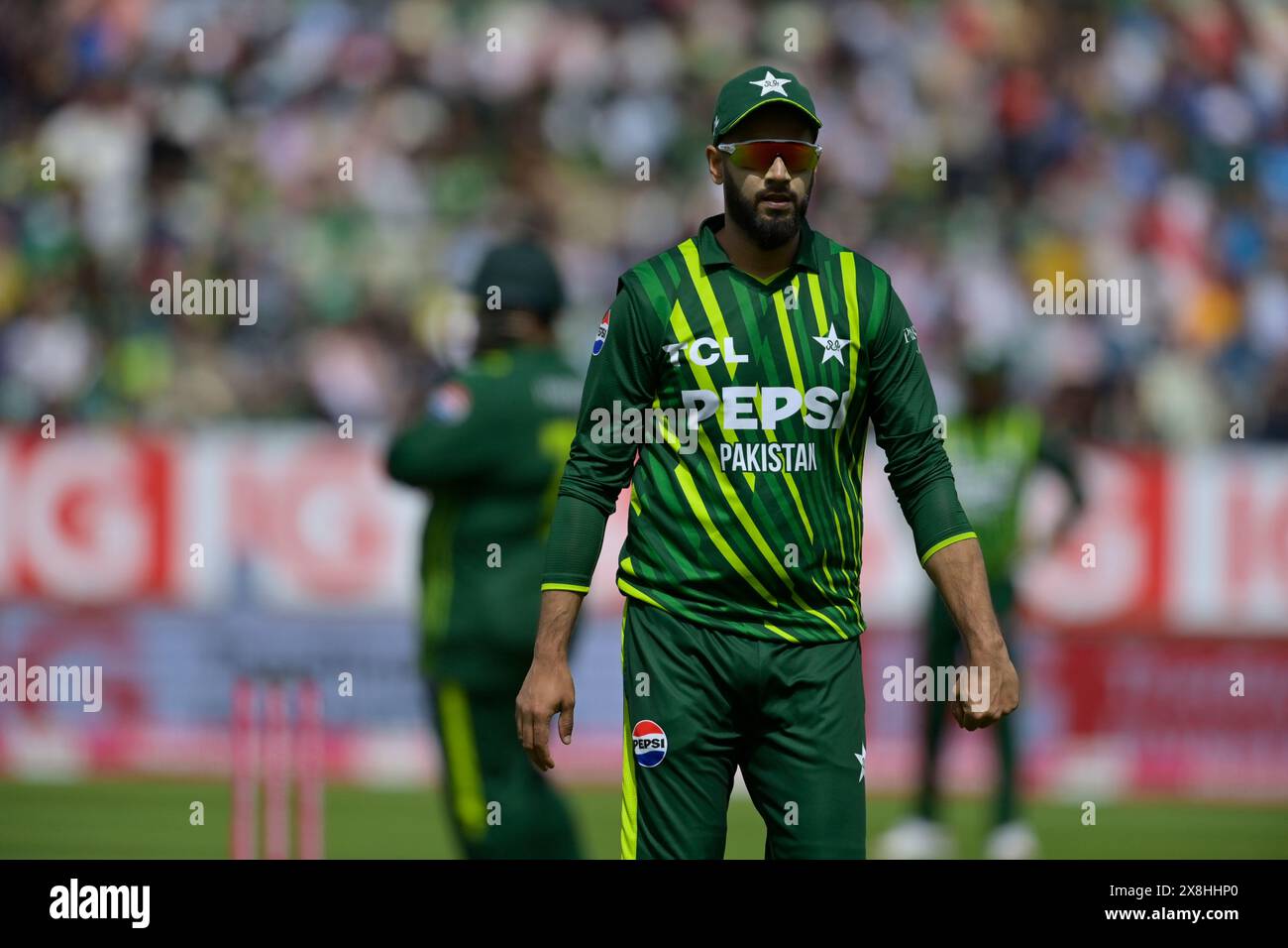 Birmingham England : May -25-2024 :Imad Wasim of Pakistan during the ...