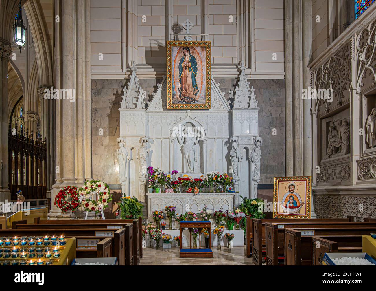 New York, NY, USA - August 2, 2023: Saint Patricks Cathedral, Our Lady ...