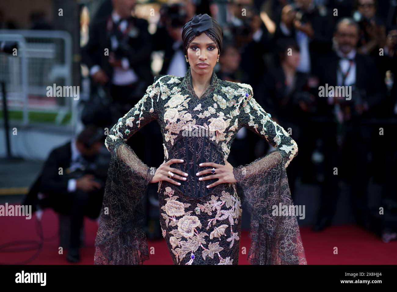 Cannes, France. 25th May, 2024. Ikram Abdi Omar attends the Red Carpet ...