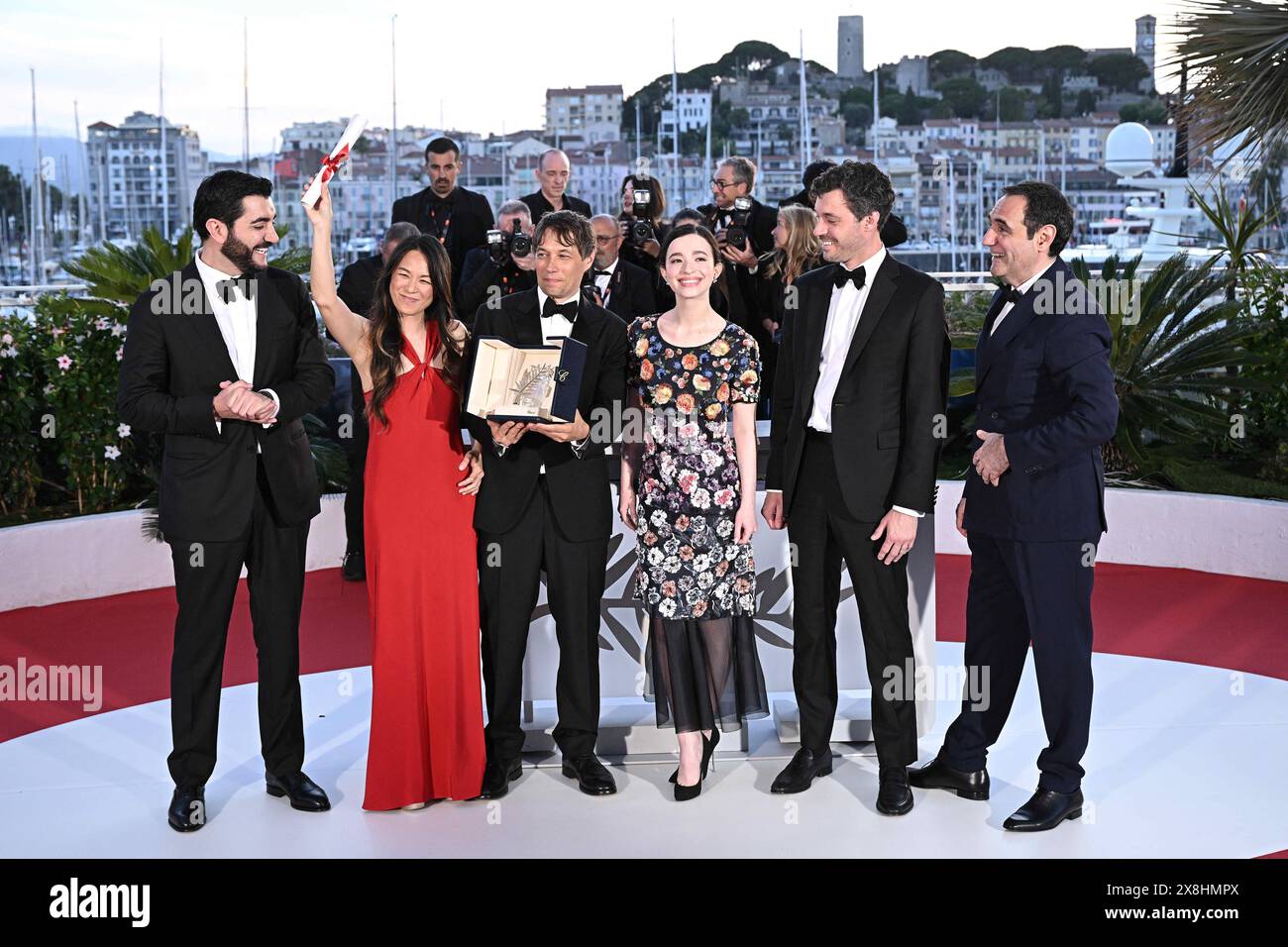 Cannes, France. 25th May, 2024. Vache Tovmasyan, Samantha Quan, Sean ...