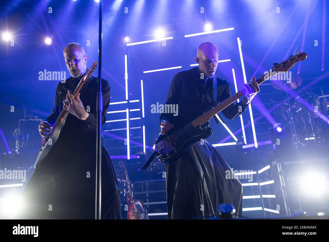 London, UK. 25 May 2024. Guitarist Steve Harris and bassist Tim Slade ...