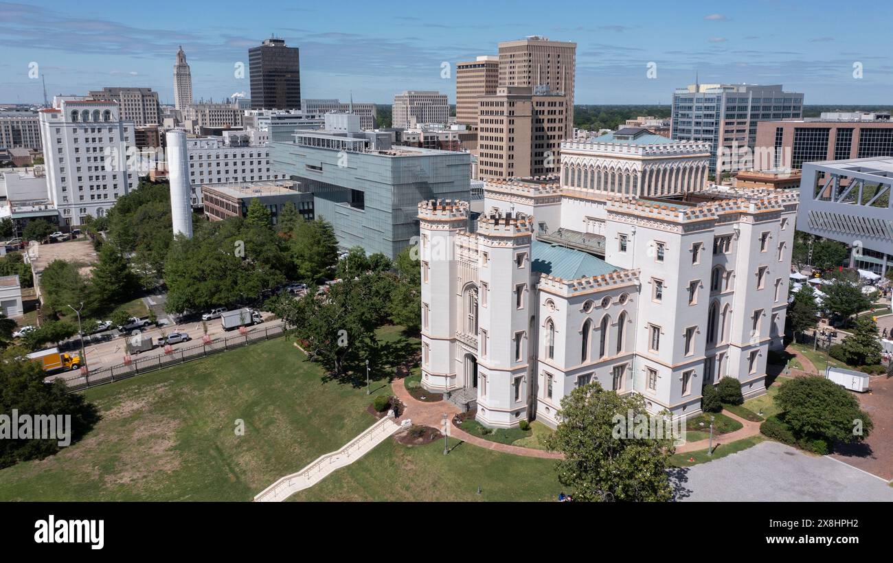 Baton Rouge, Louisiana, USA - April 21, 2024: Afternoon sun shines on ...