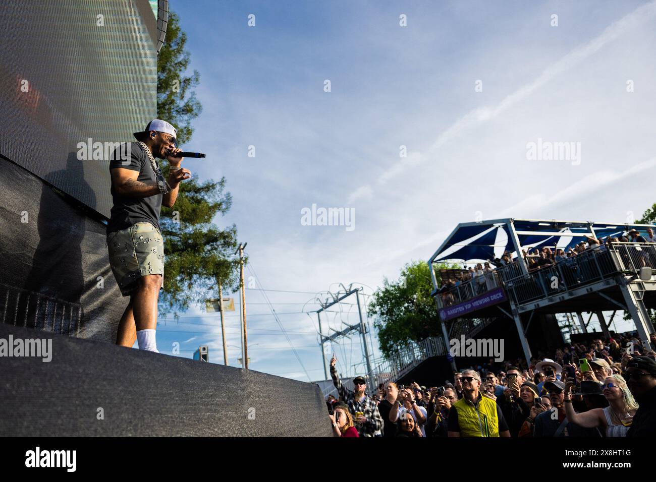 Napa, USA. 24th May, 2024. Nelly performs on Day 1 of BottleRock Napa ...