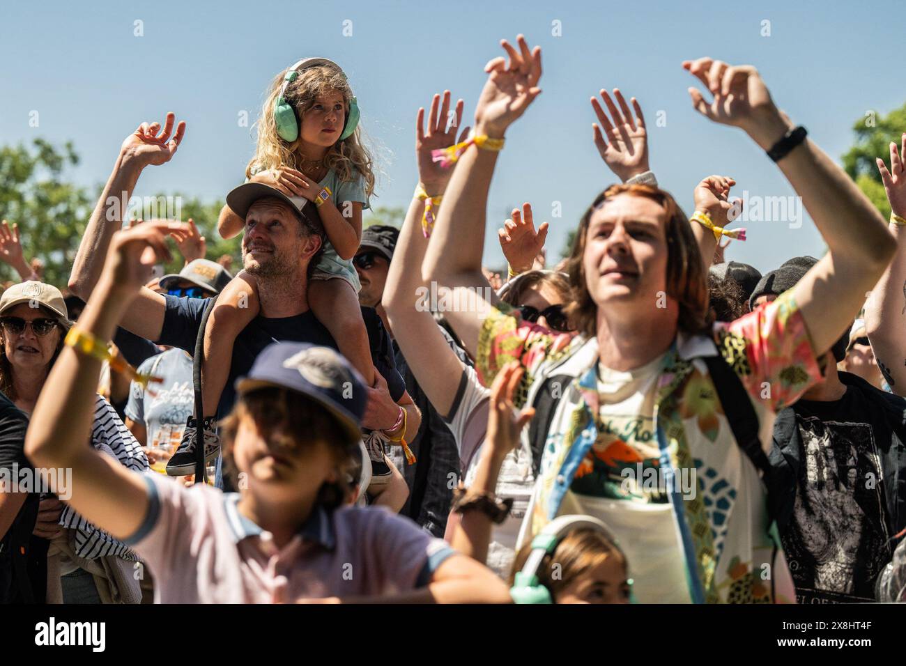 Napa, USA. 24th May, 2024. Crowd for BoyWithUke on Day 1 of BottleRock ...