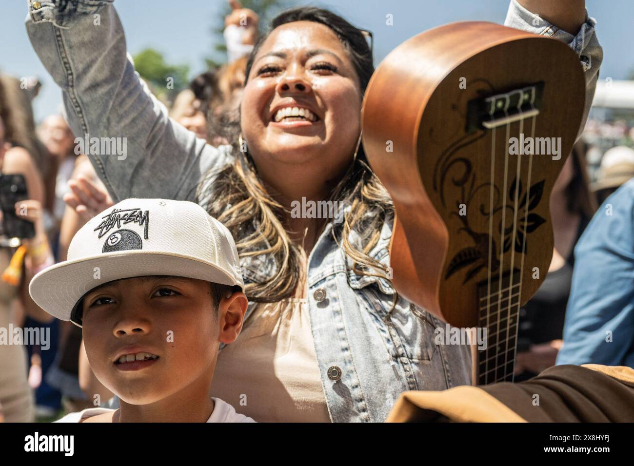 Napa, USA. 24th May, 2024. Crowd for BoyWithUke on Day 1 of BottleRock Napa Valley at Napa ...