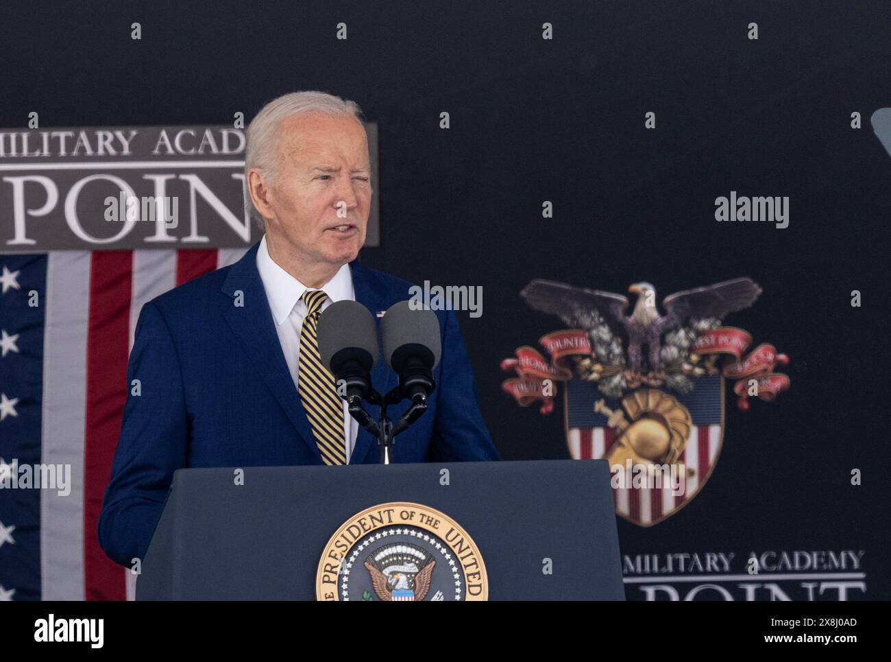 President Joe Buden delivers commencement speech during U.S. Military ...
