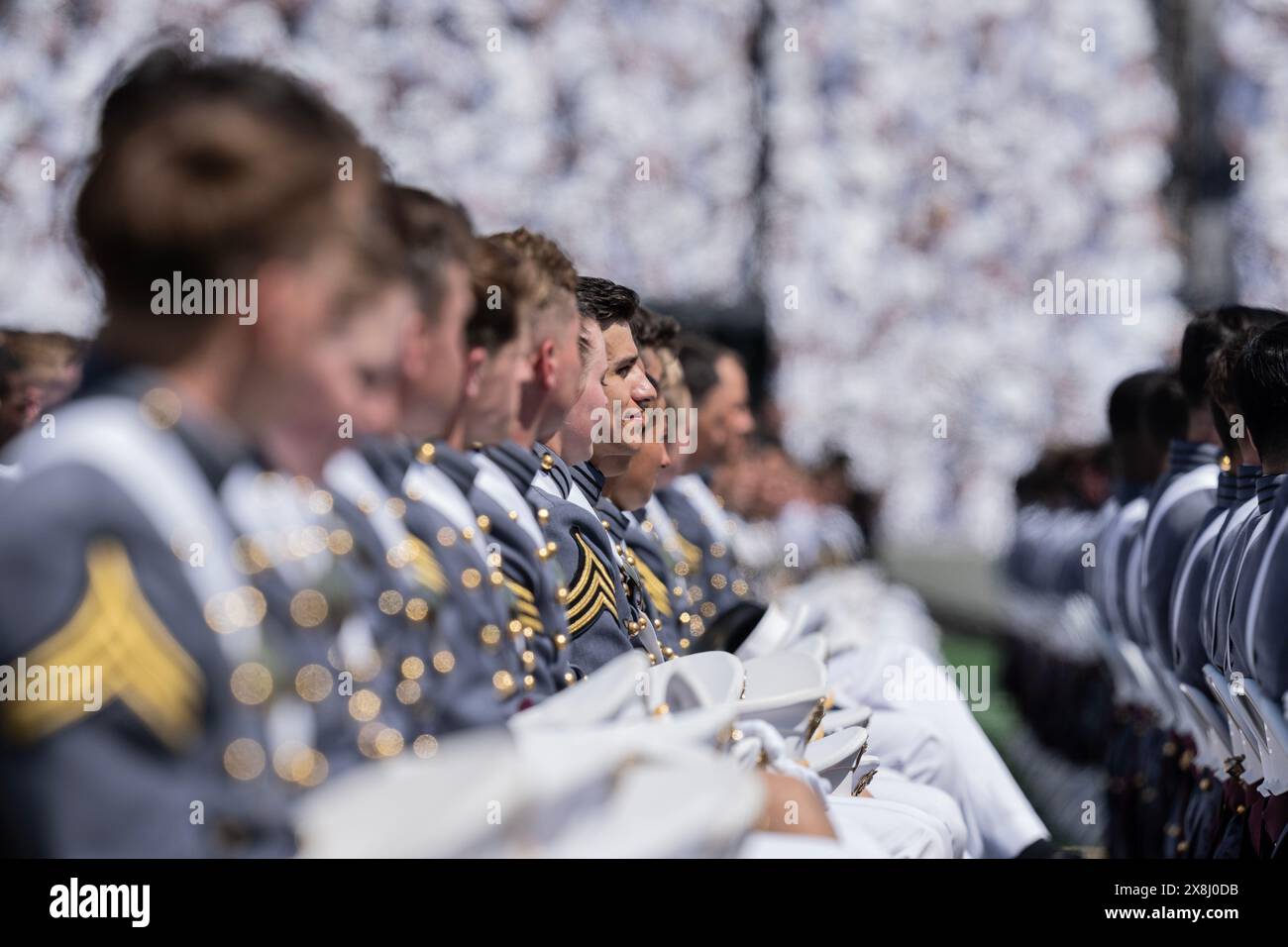 Graduates seen during U.S. Military Academy's Class of 2024 graduation ...