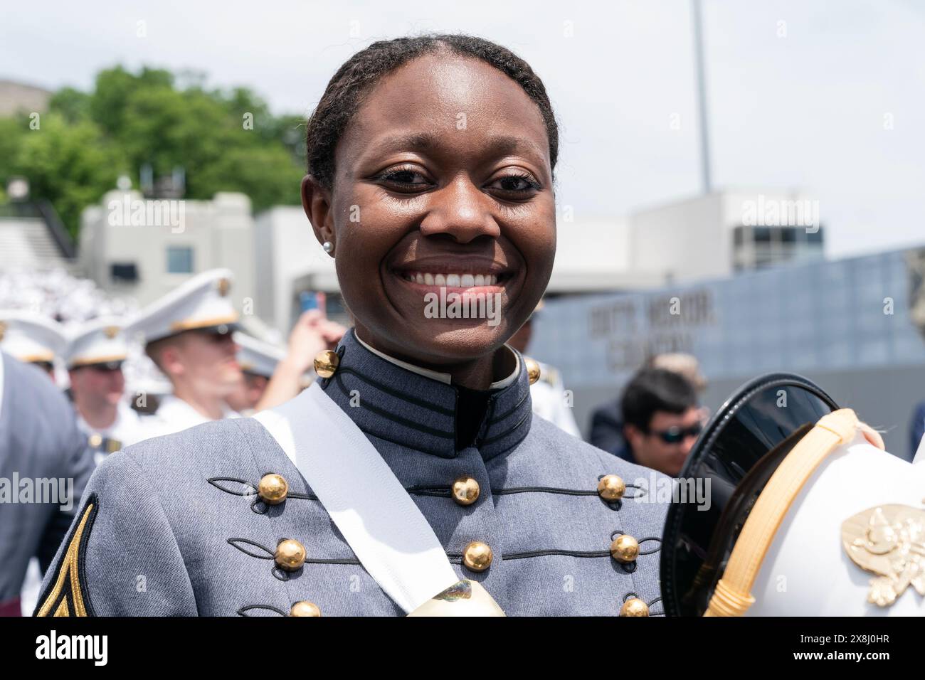 Graduates celebrate during commencement hi-res stock photography and ...