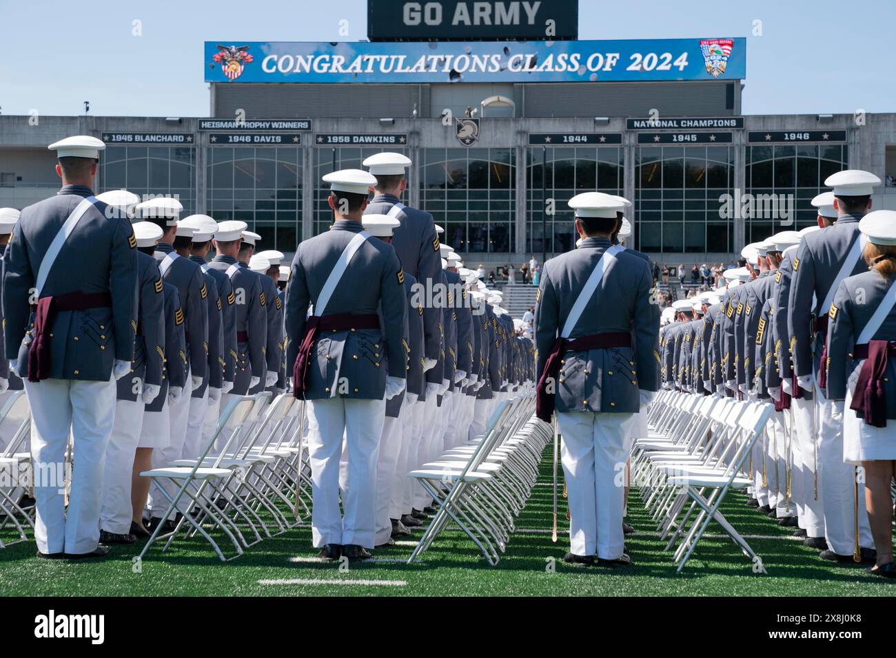West Point, New York, USA. 25th May, 2024. Graduates arrive for U.S ...