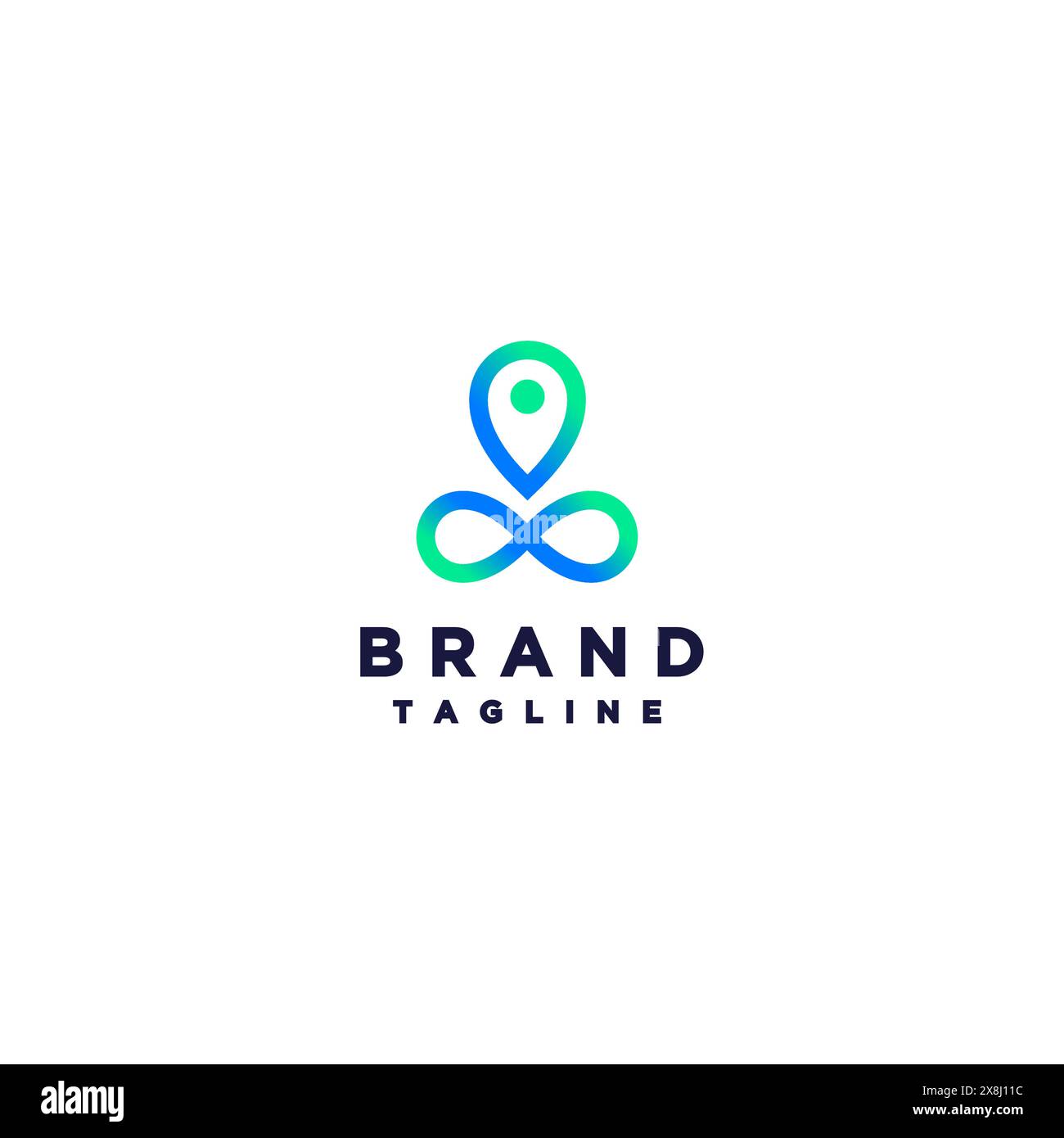 Pin and Infinity Icons Shaped Symbols People Doing Meditation ...