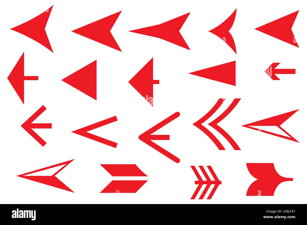 Hand Drawn Arrow Icons Collection Of Scribble Doodle Arrow Elements Shapes Lines Pointing