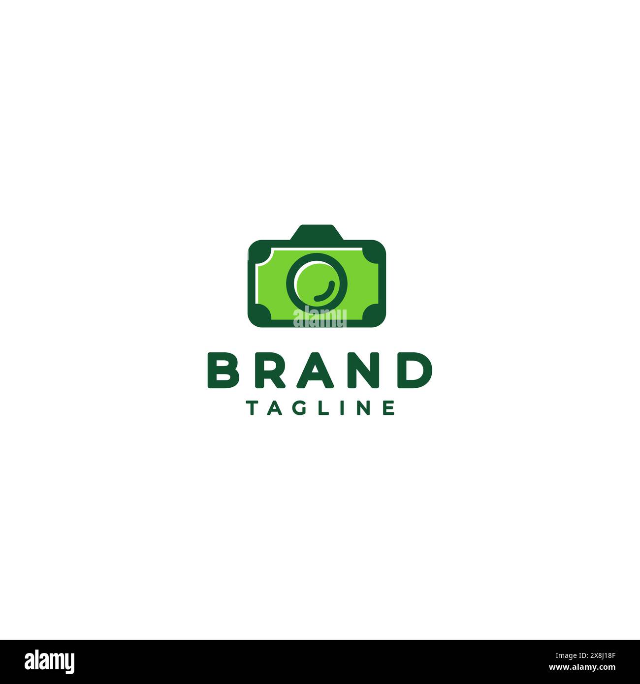 Simple photography logo design in camera icon with money motif. Camera ...