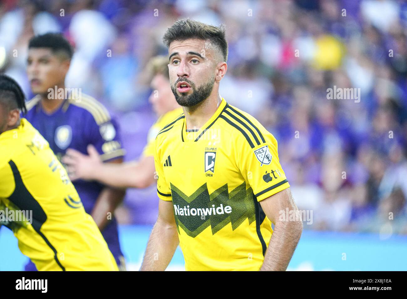 Orlando, Florida, USA, May 25, 2024, Columbus Crew forward Diego Rossi ...