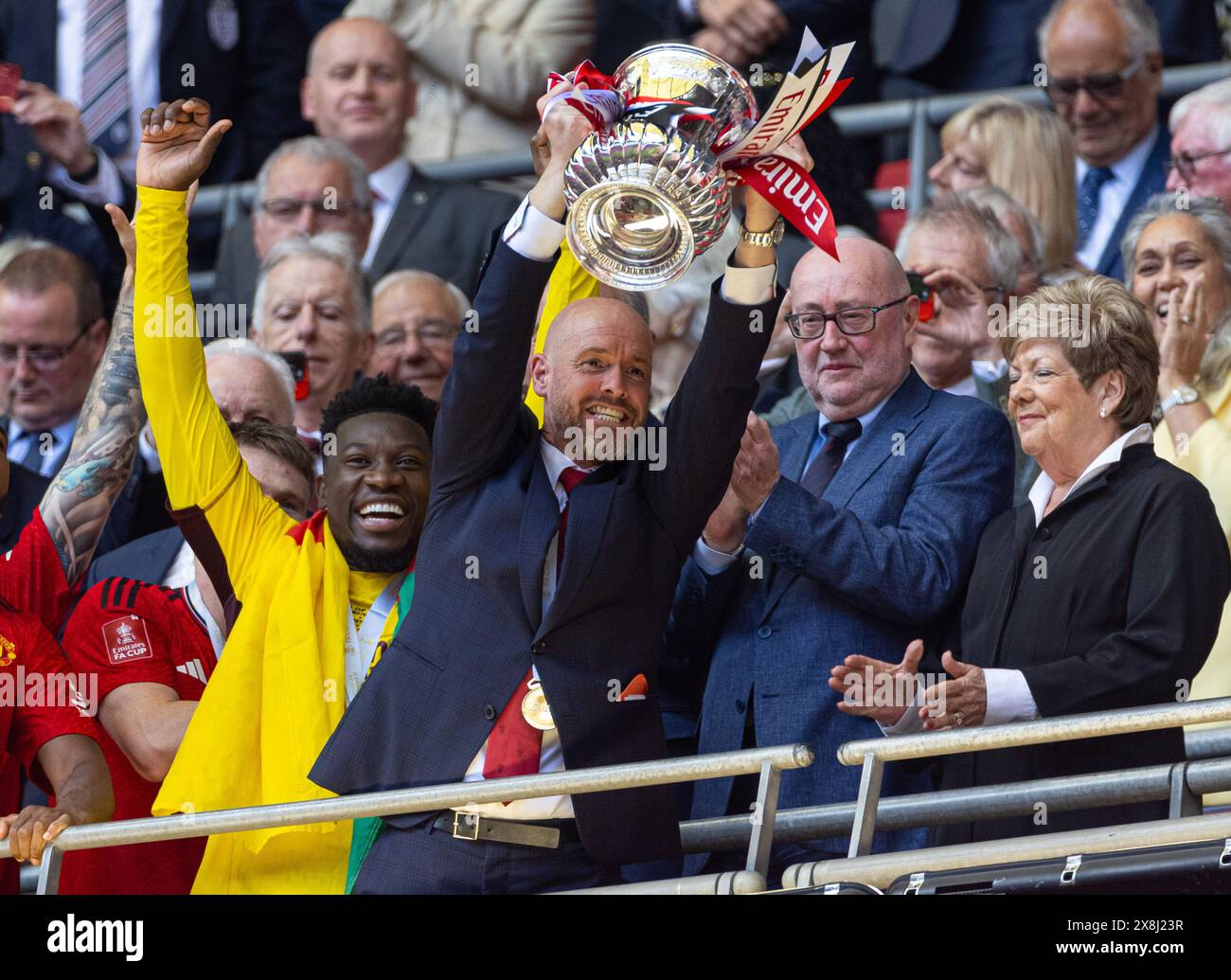 Ten hag manchester united 2024 fa cup hi-res stock photography and ...