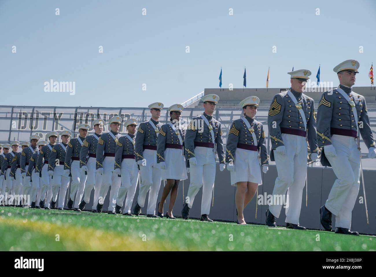 West Point, USA. 25th May, 2024. Graduates arrive for U.S. Military ...