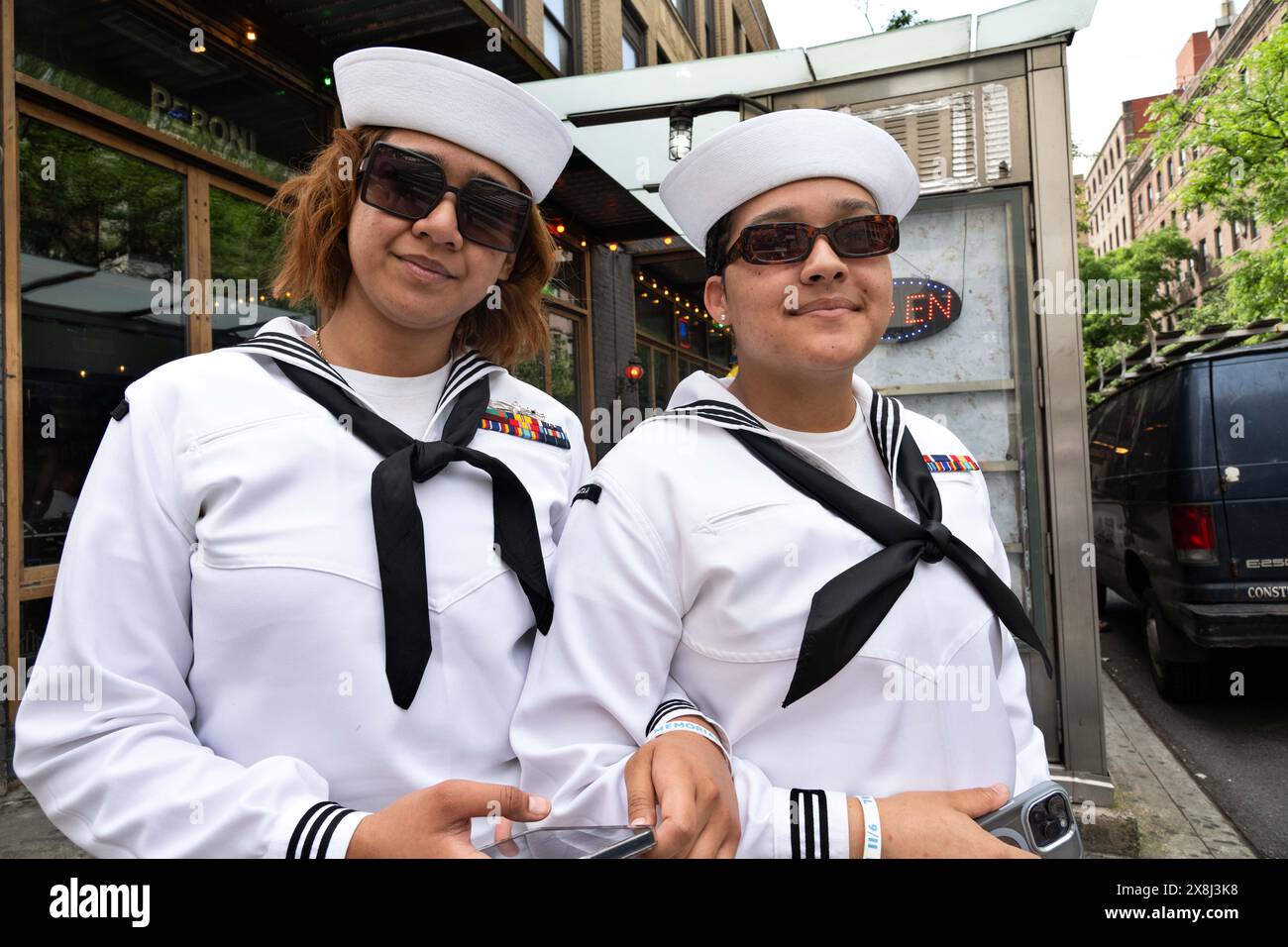 New York, New York, USA. 25th May, 2024. Sailors from the US Navy visit ...