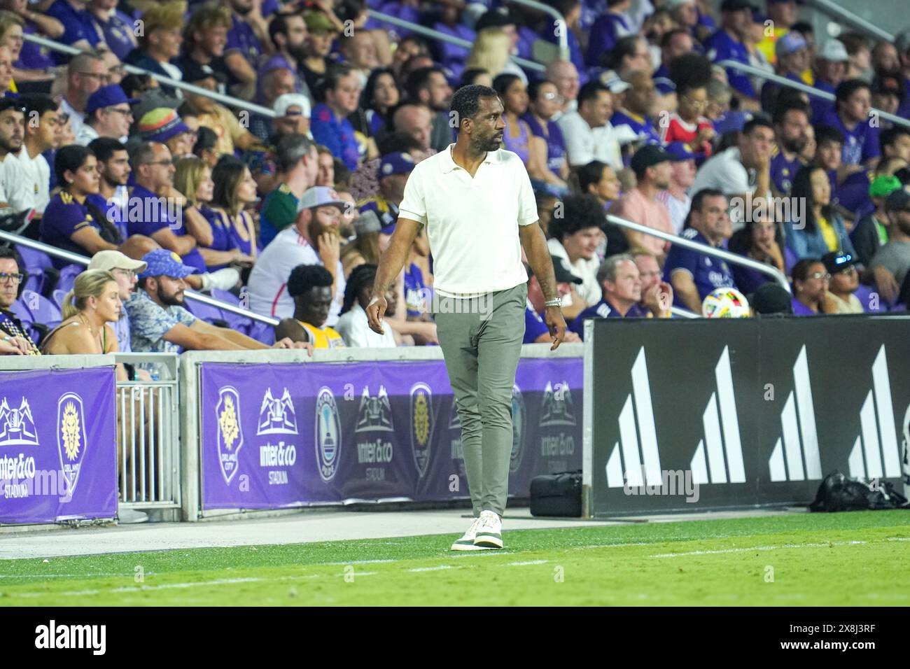Orlando, Florida, USA, May 25, 2024, Columbus Crew head coach Wilfried ...