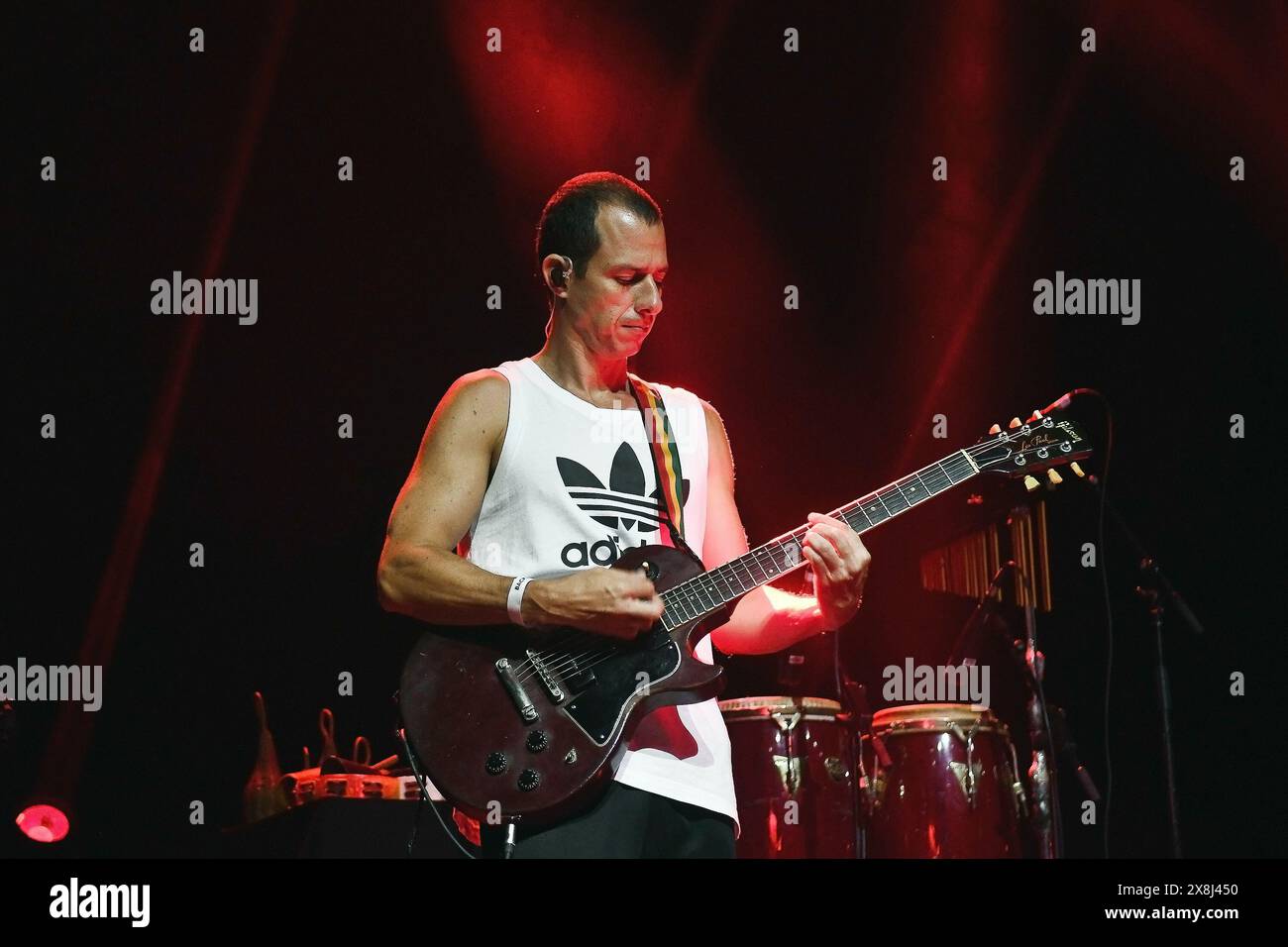 Rio de Janeiro, Brazil, November 17, 2023. Guitarist Marcio Sampaio of ...