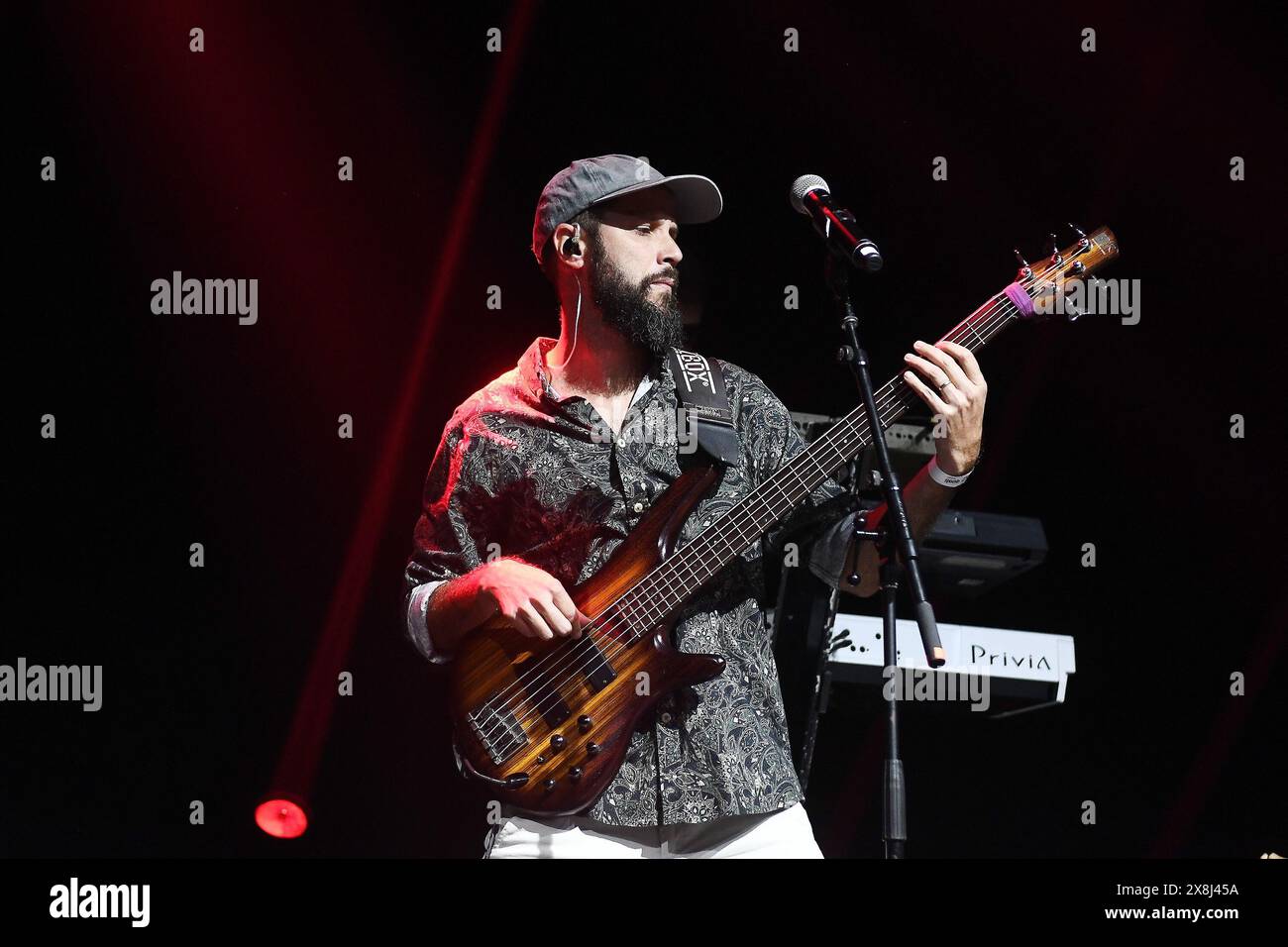 Rio de Janeiro, Brazil, November 17, 2023. Bassist Pedro Caetano of the ...