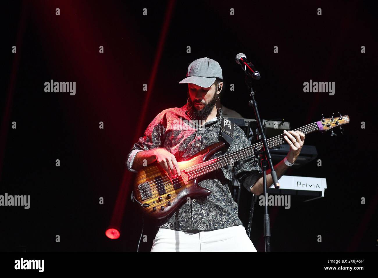 Rio de Janeiro, Brazil, November 17, 2023. Bassist Pedro Caetano of the ...