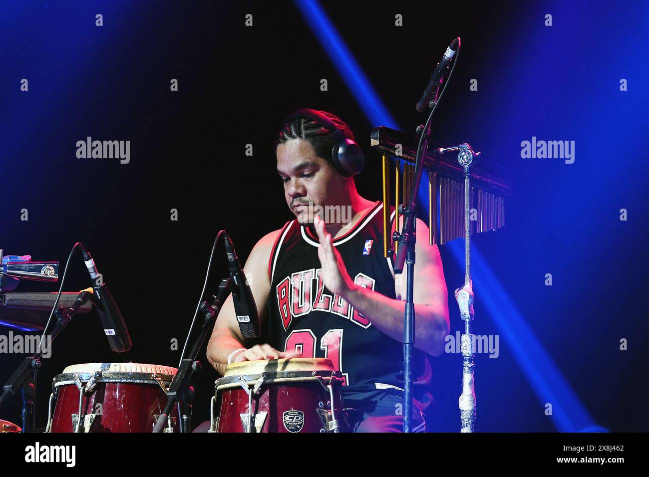 Rio de Janeiro, Brazil, November 17, 2023. Percussionist Marcelo Campos ...