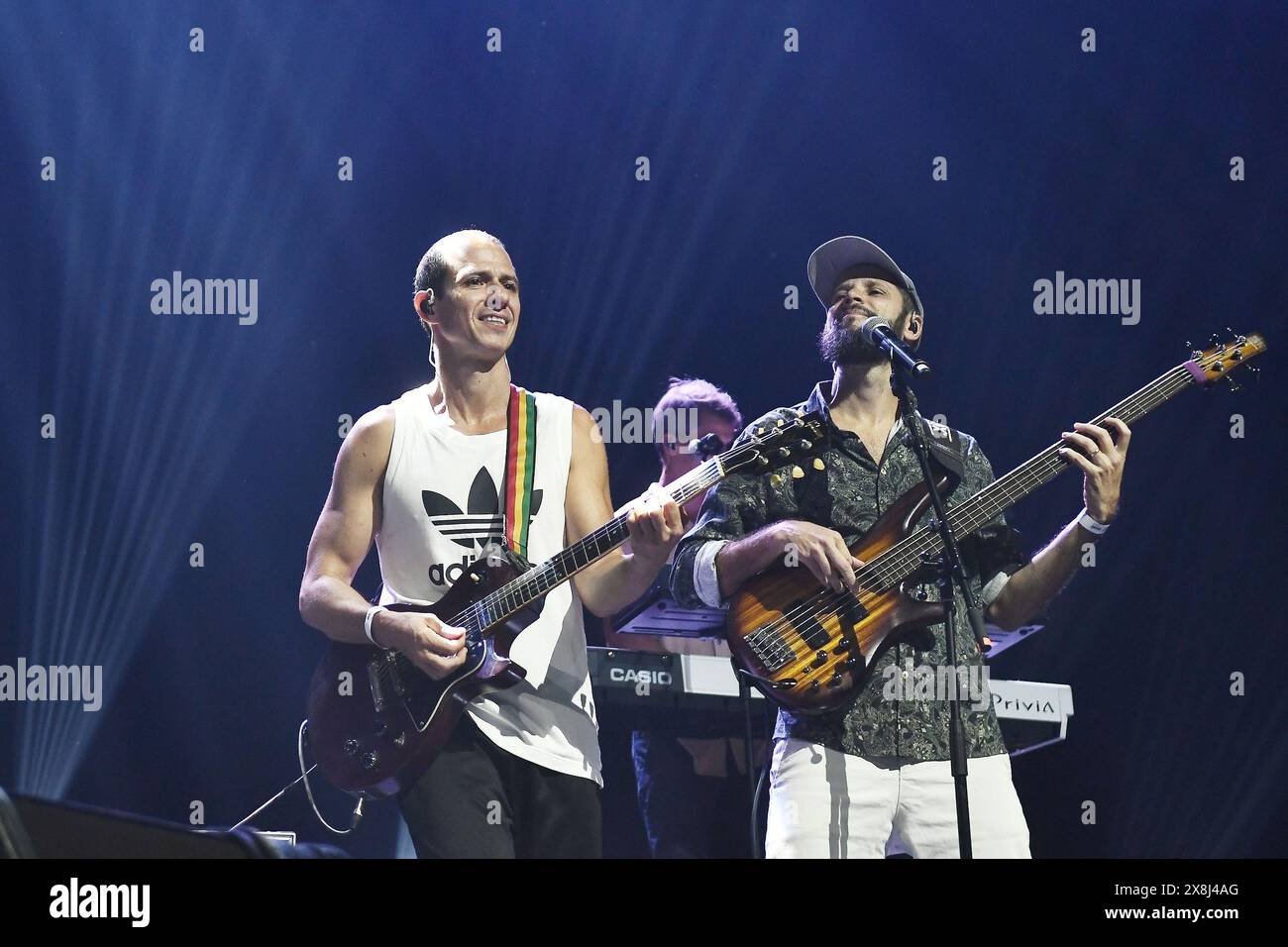 Rio de Janeiro, Brazil, November 17, 2023. Bassist Pedro Caetano of the ...